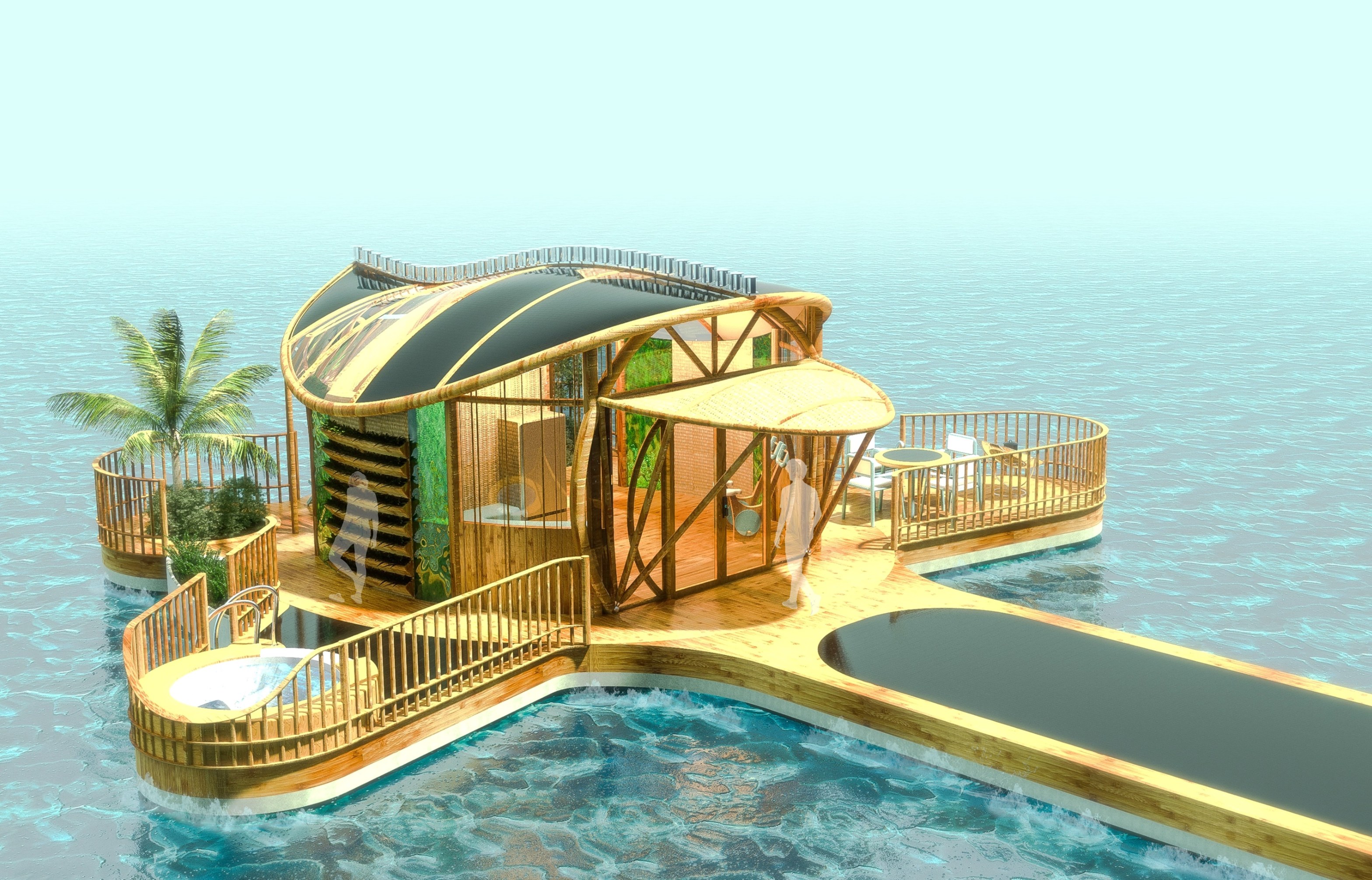 HONU | A new species of self-sufficient floating eco home, providing ...