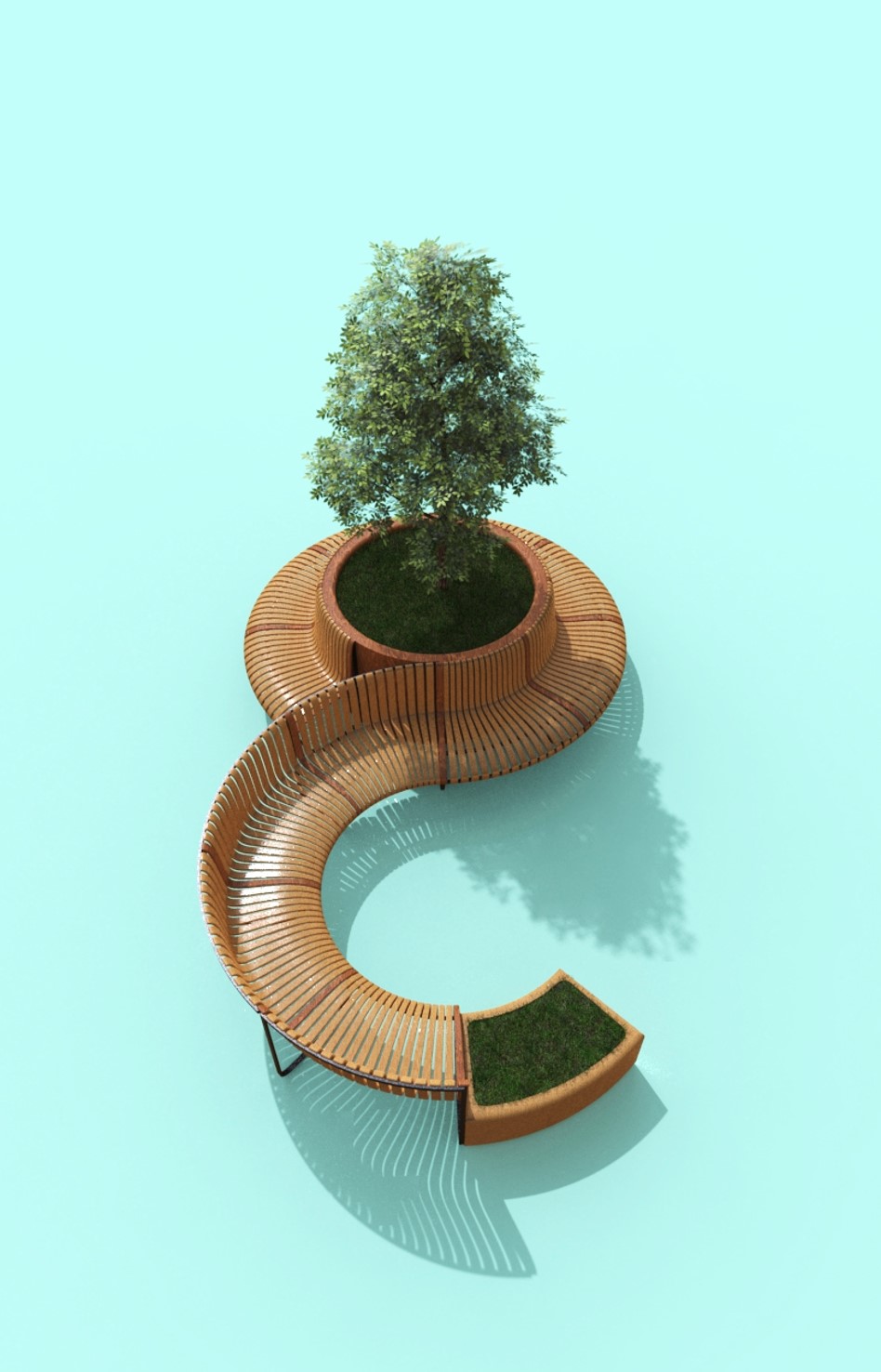 Embracing Nature in Urban Spaces: Introducing Modular Wood Benches ...